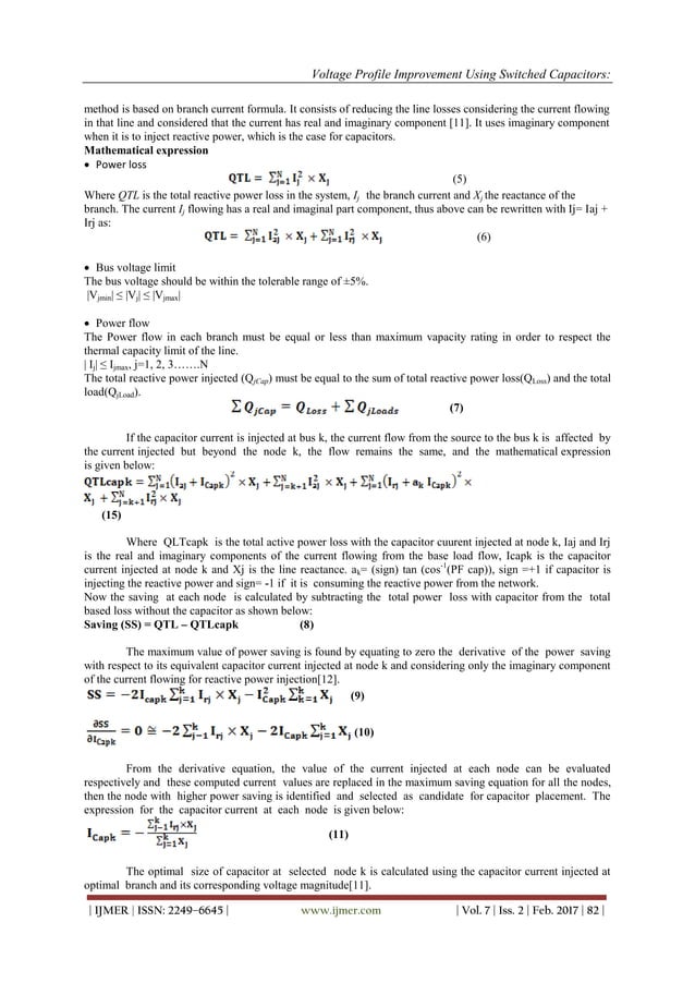 Voltage Profile Improvement using Switched Capacitors: Case of Single Wire Earth Return ...