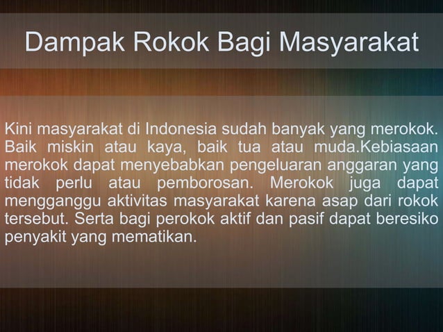 Rokok | PPT
