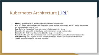 K8 Introduction & Architecture By Techserverglobal | PPT
