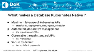 The Kubernetes Native Database | PDF