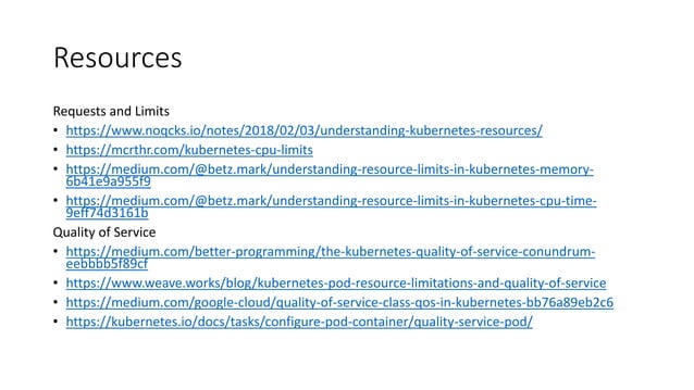 Kubernetes Resources Allocation | PPT