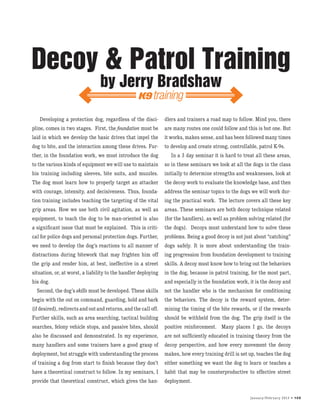 Decoy & Patrol Training | PDF