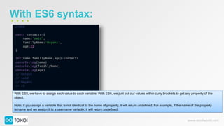 JavaScript ES6 Fundamentals | PPTX