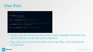 JavaScript ES6 Fundamentals | PPT