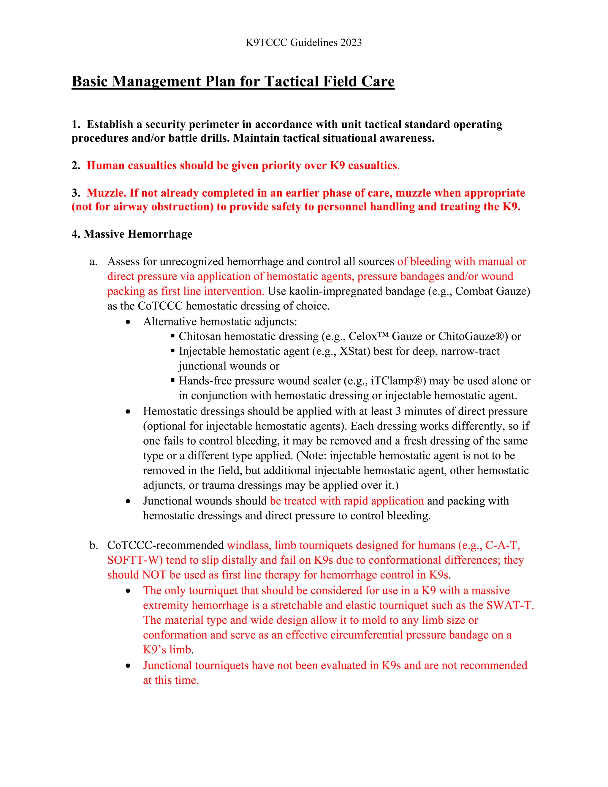 K9 Tactical Combat Casualty (K9TCCC) Guidelines 2023.pdf