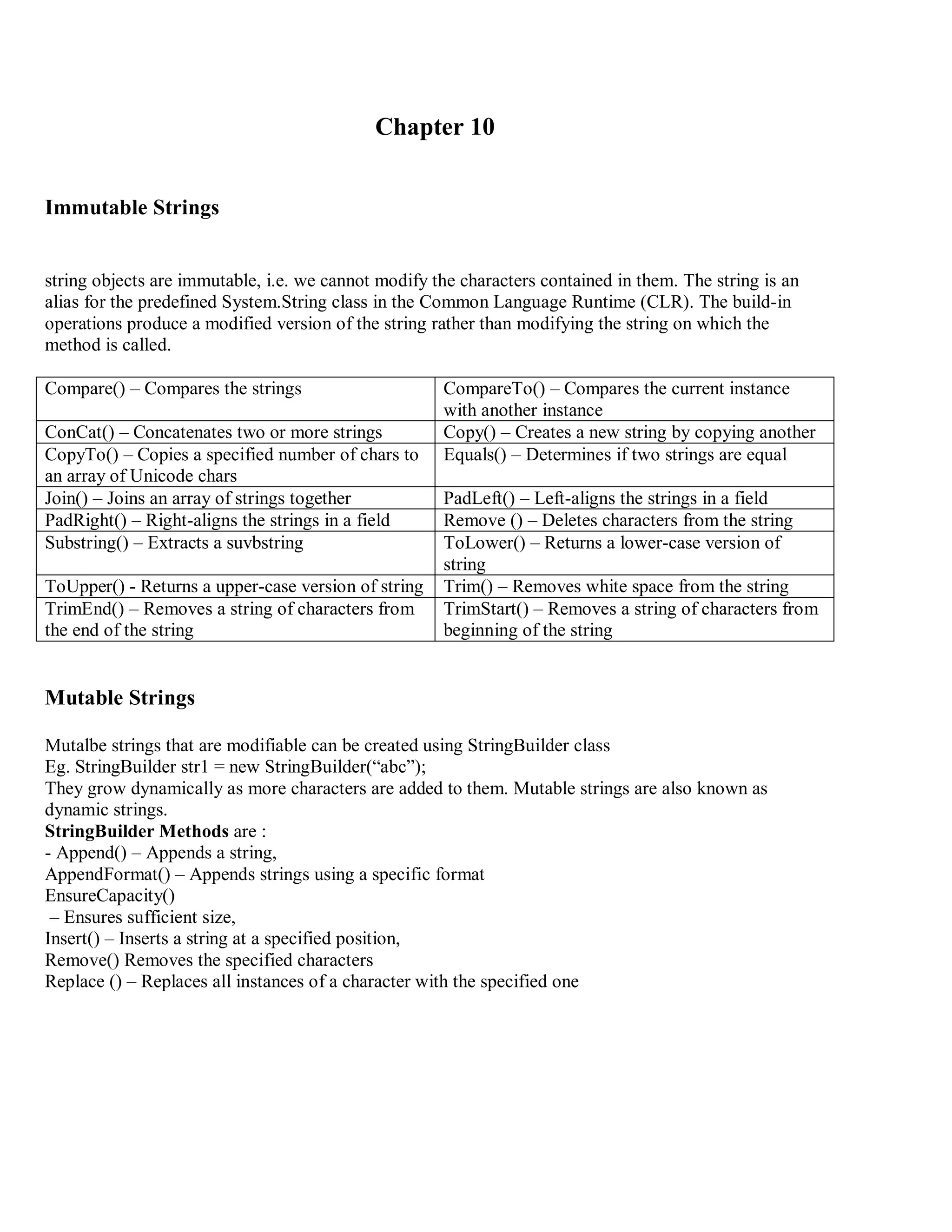 C# chap 10 | PDF | Programming Languages | Computing