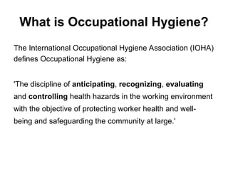 basic principles of occupational health-ntro Day 1 | PPT