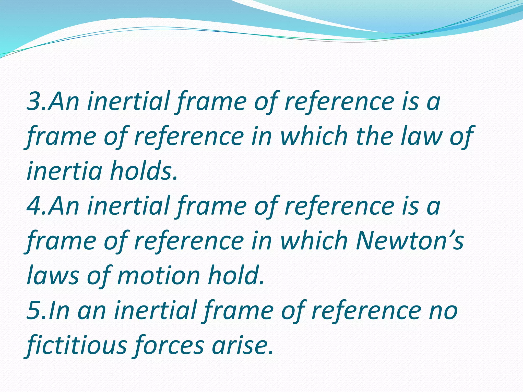 INERTIAL FRAM OF REFERENCE Ka2 | PPTX