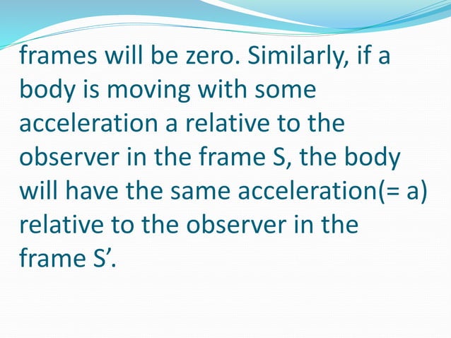INERTIAL FRAM OF REFERENCE Ka2 | PPTX