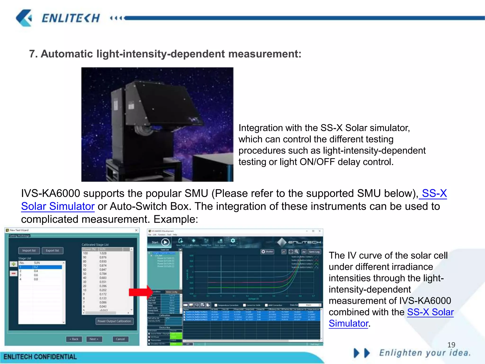 KA6000 – the most comprehensive iv measuring and analysis software for ...