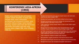 Konferensi asia afrika yang berada di bandung | PPT