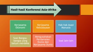 Konferensi asia afrika yang berada di bandung | PPT