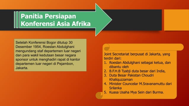 Konferensi asia afrika yang berada di bandung | PPT