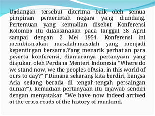 SEJARAH KONFERENSI ASIA AFRIKA (KAA) 1955.ppt
