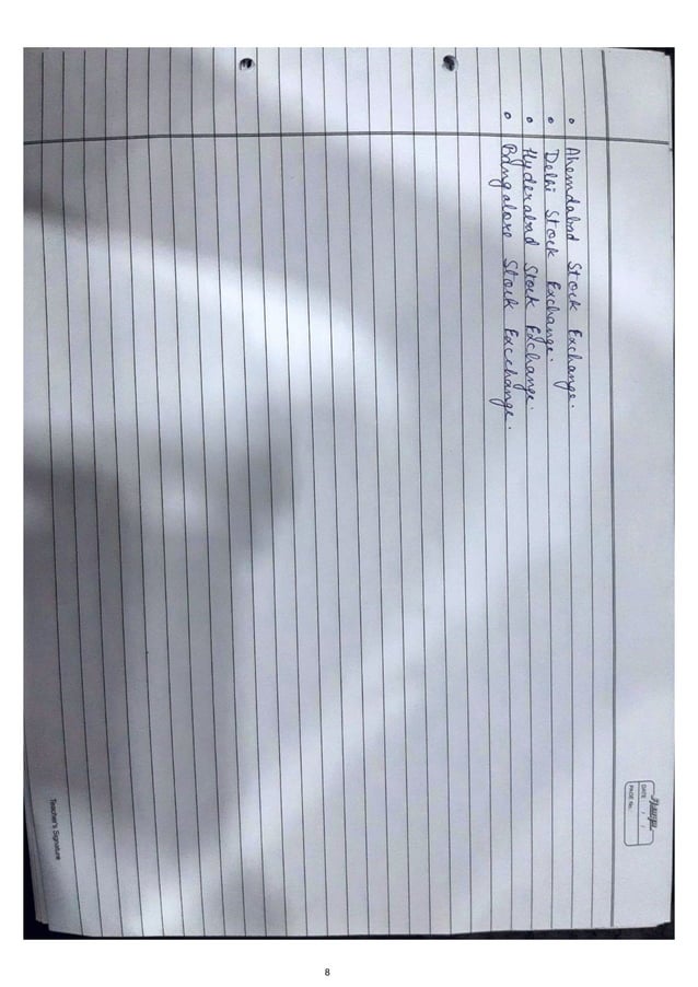 BST Project Class XII on Stock Exchange. | PDF