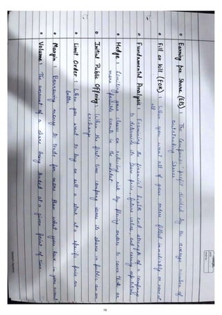 Business studies project Class Xii (12) on stock exchange | PDF