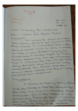 Weekly diary 1st week | PDF