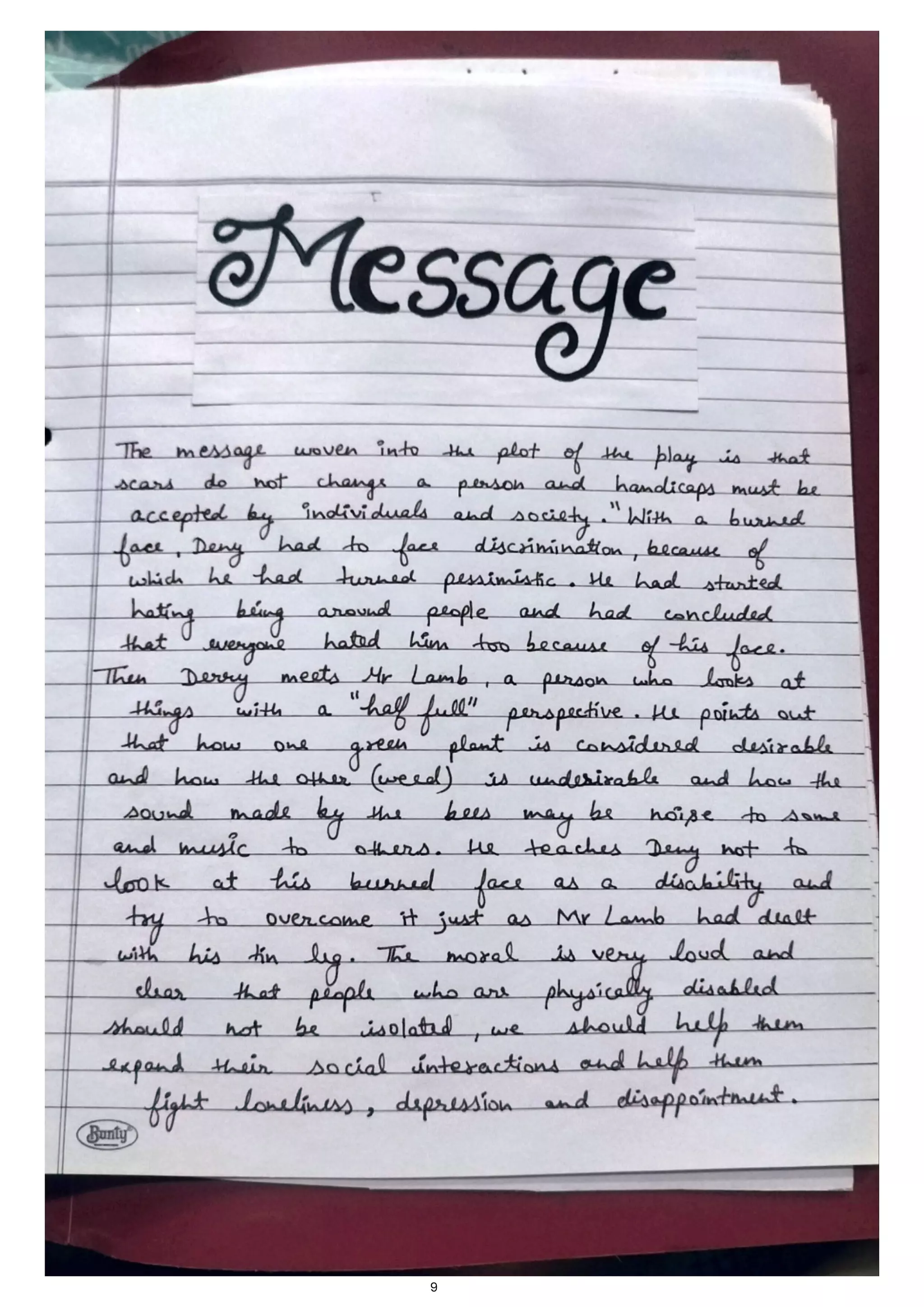 English project class 12 (ch on the face of it) | PDF