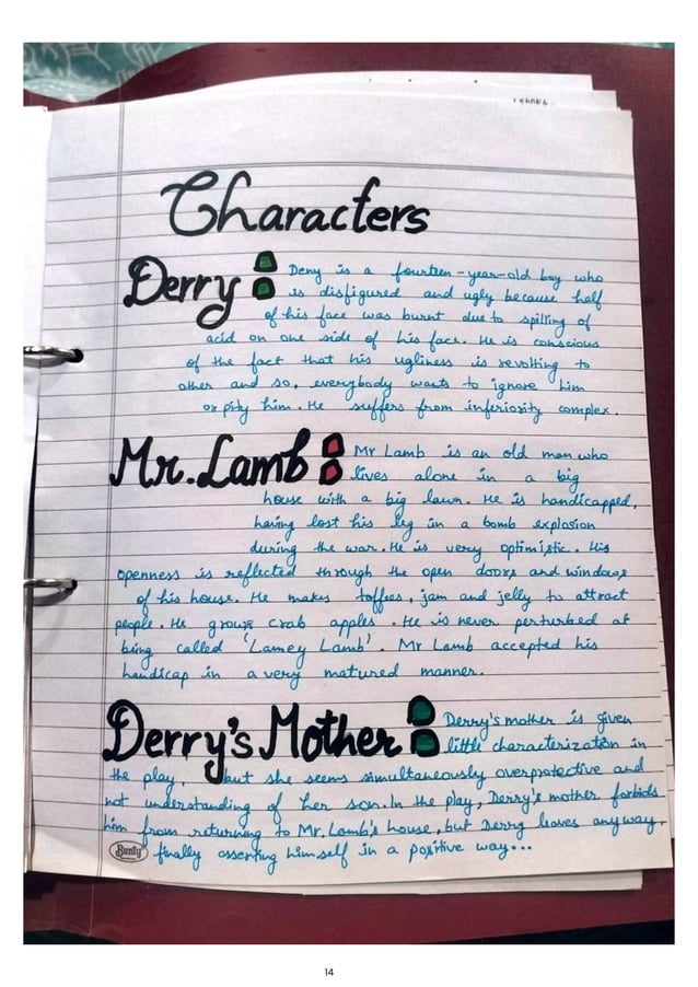 English project class 12 (ch on the face of it) | PDF