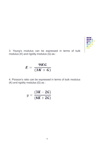 Basic of Stress and Strain: Types of Strain, Elastic Constants and ...