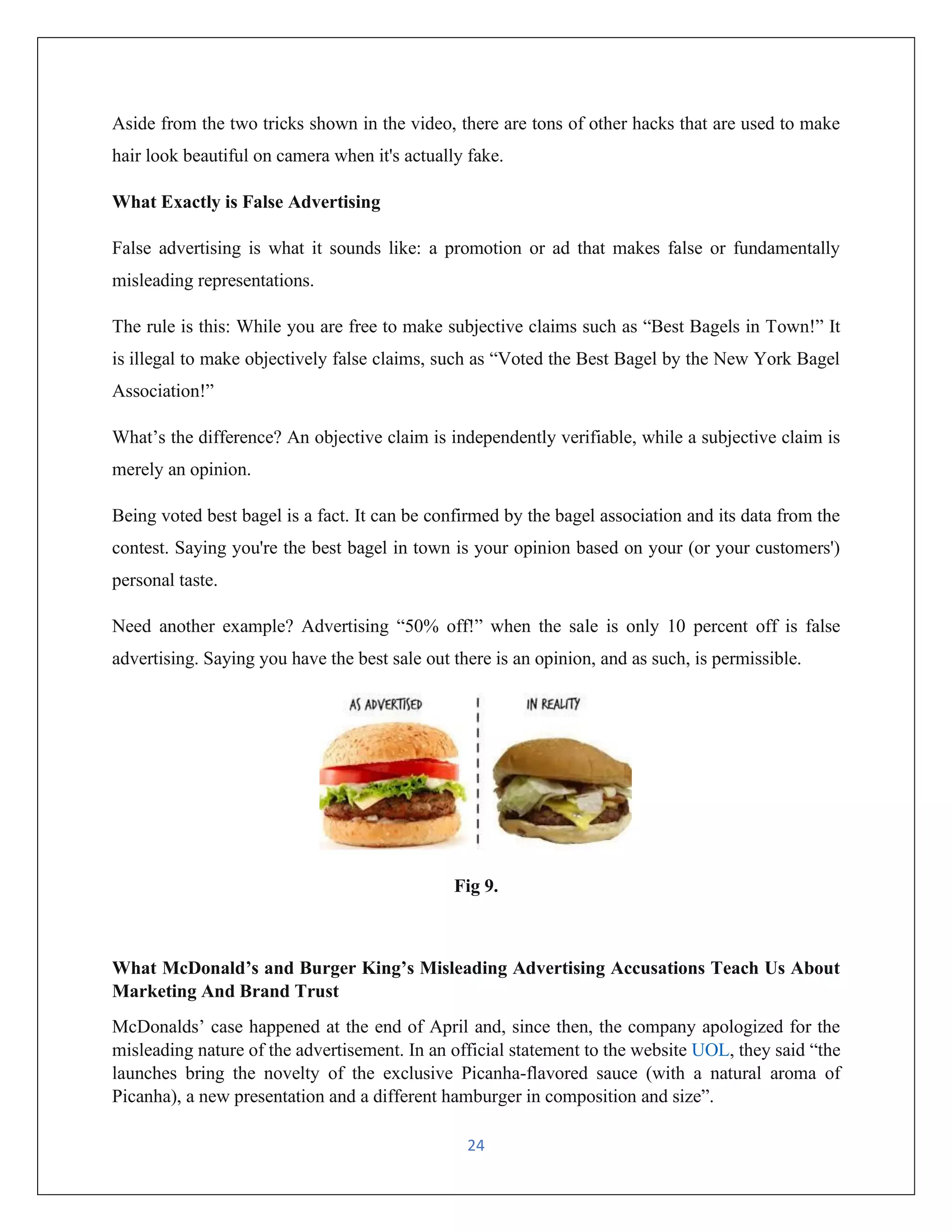 misleading advertisement ppt | PDF