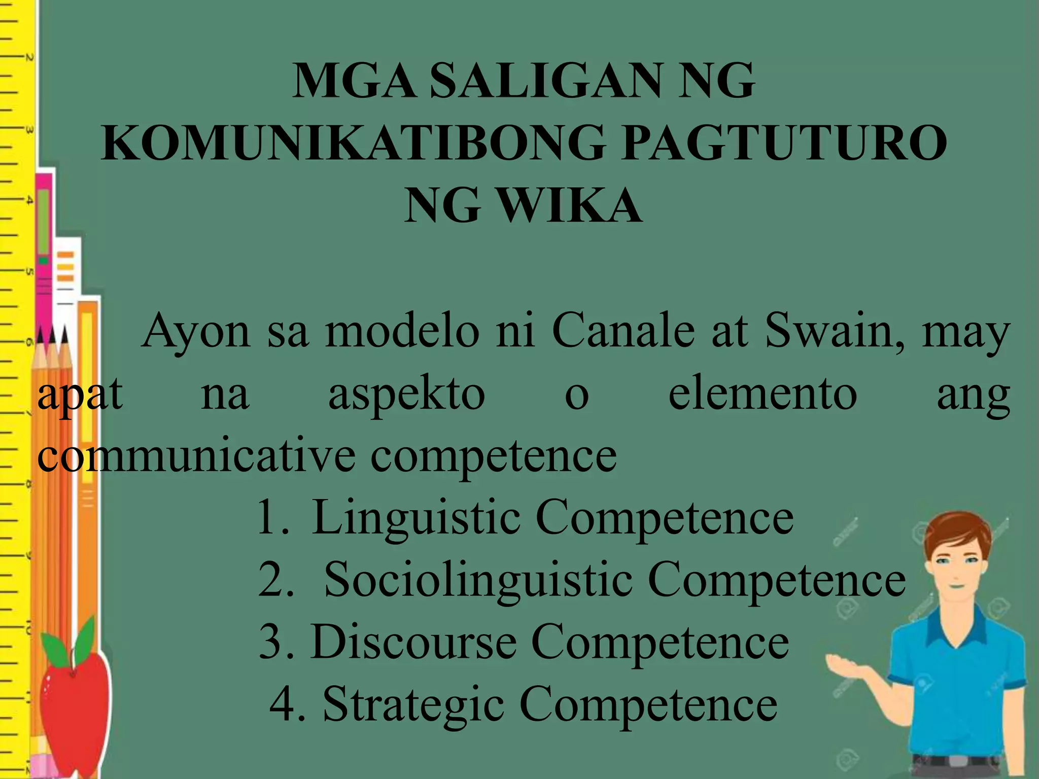 Kaalaman at Kasanayang Komunikatibo sa Pagtuturo at Pagkatuto ng ...