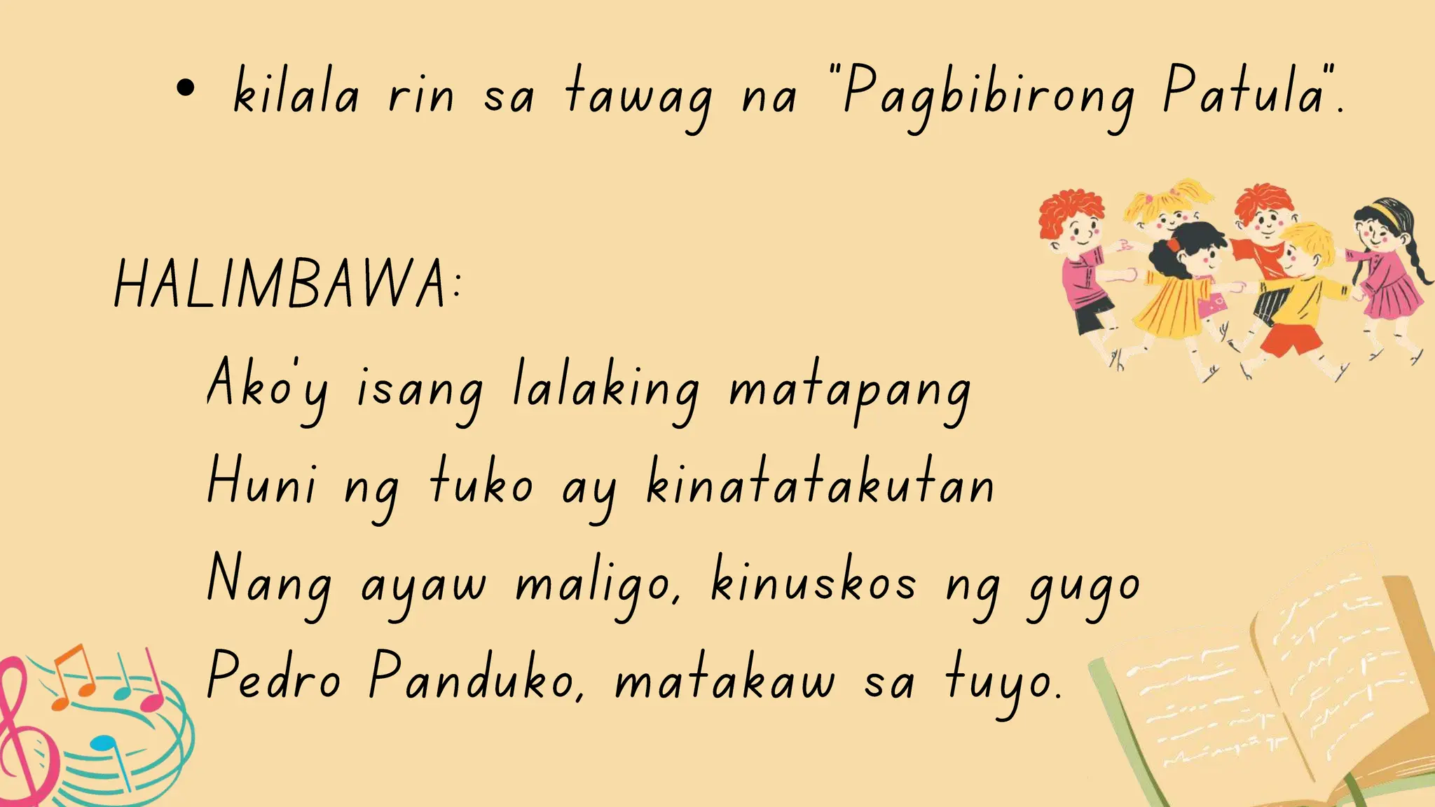 MGA URI NG KAALAMANG BAYAN (TULA, AWITING PANUDYO, PALAISIPAN, BUGTONG ...