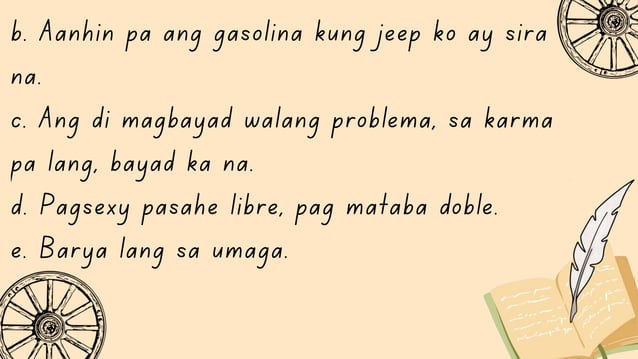 MGA URI NG KAALAMANG BAYAN (TULA, AWITING PANUDYO, PALAISIPAN, BUGTONG ...