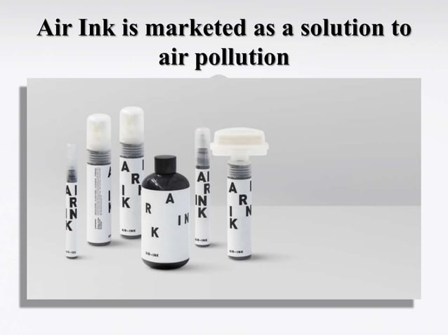 Kaalink AIR-INK: The world's first ink made out of air pollution | PPT