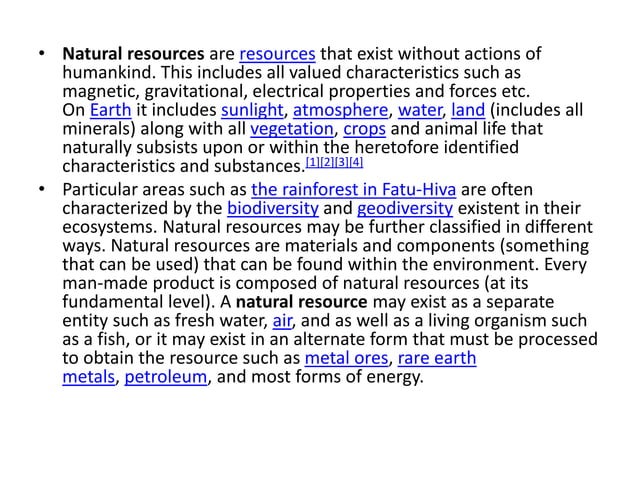 Natural Resources | PPT