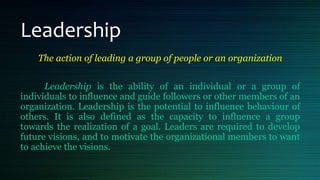 Leadership What, Why and How? | PPT