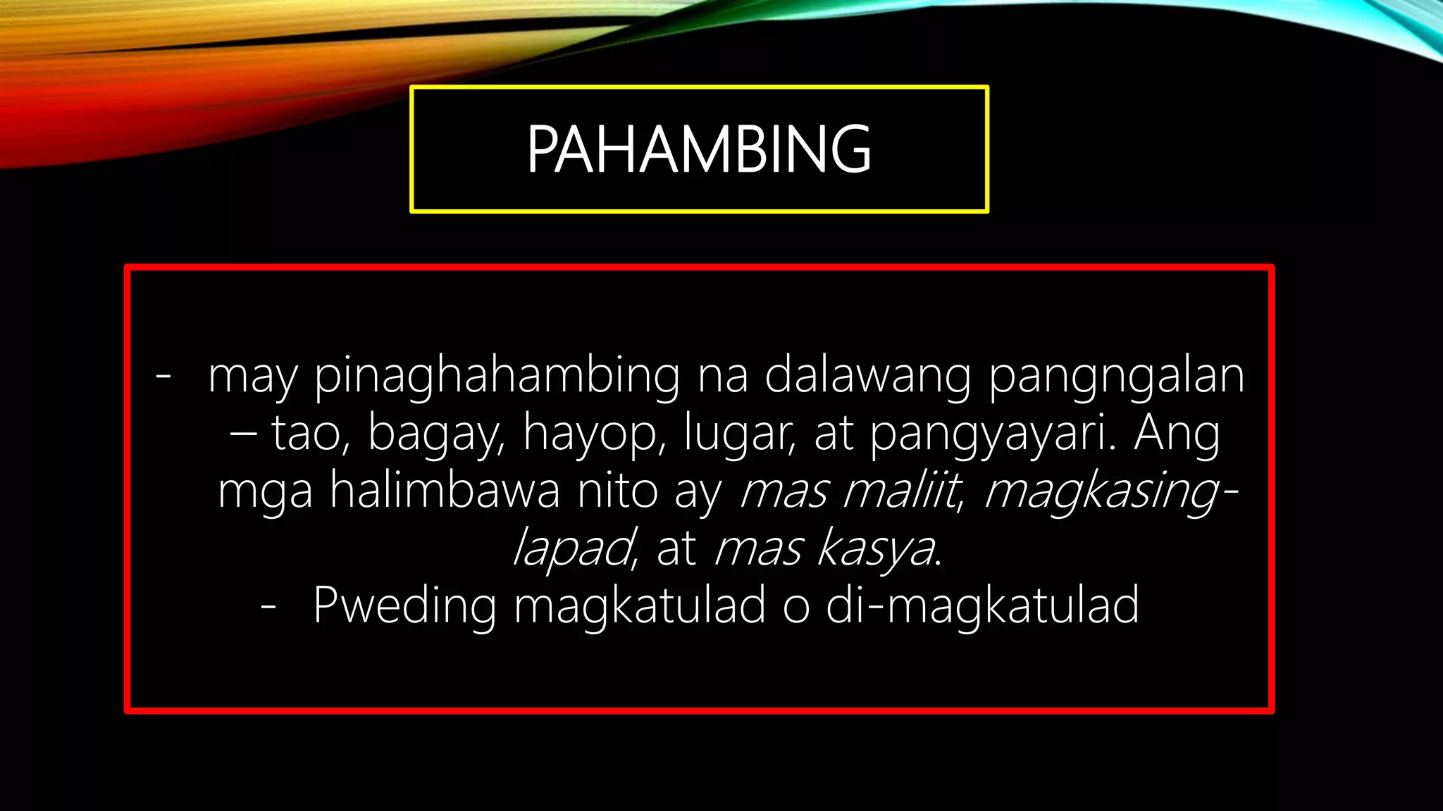 Kaantasan ng pang uri | PPTX