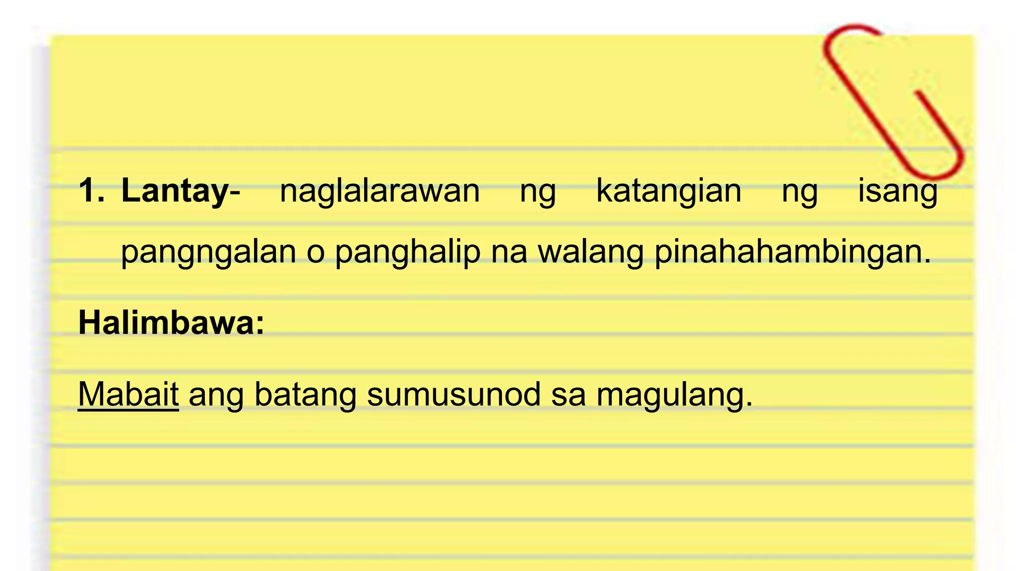 Kaantasan ng Pang -uri | PPTX