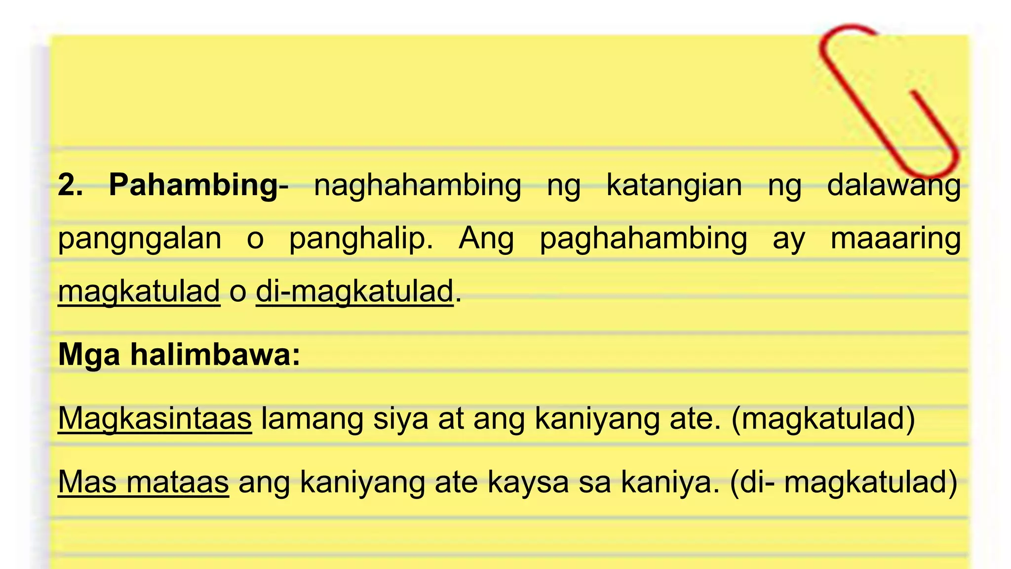 Kaantasan ng Pang -uri | PPTX
