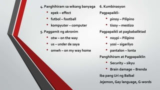 Kaantasan ng wika | PPTX