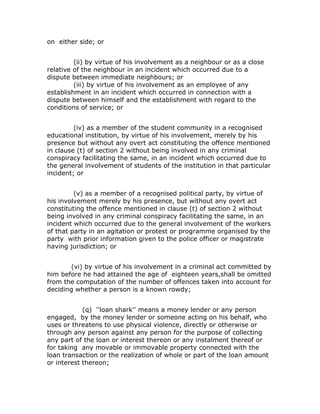 GOONDA ACT- Kerala Anti Social Activities Prrevention Act -2007 | PDF