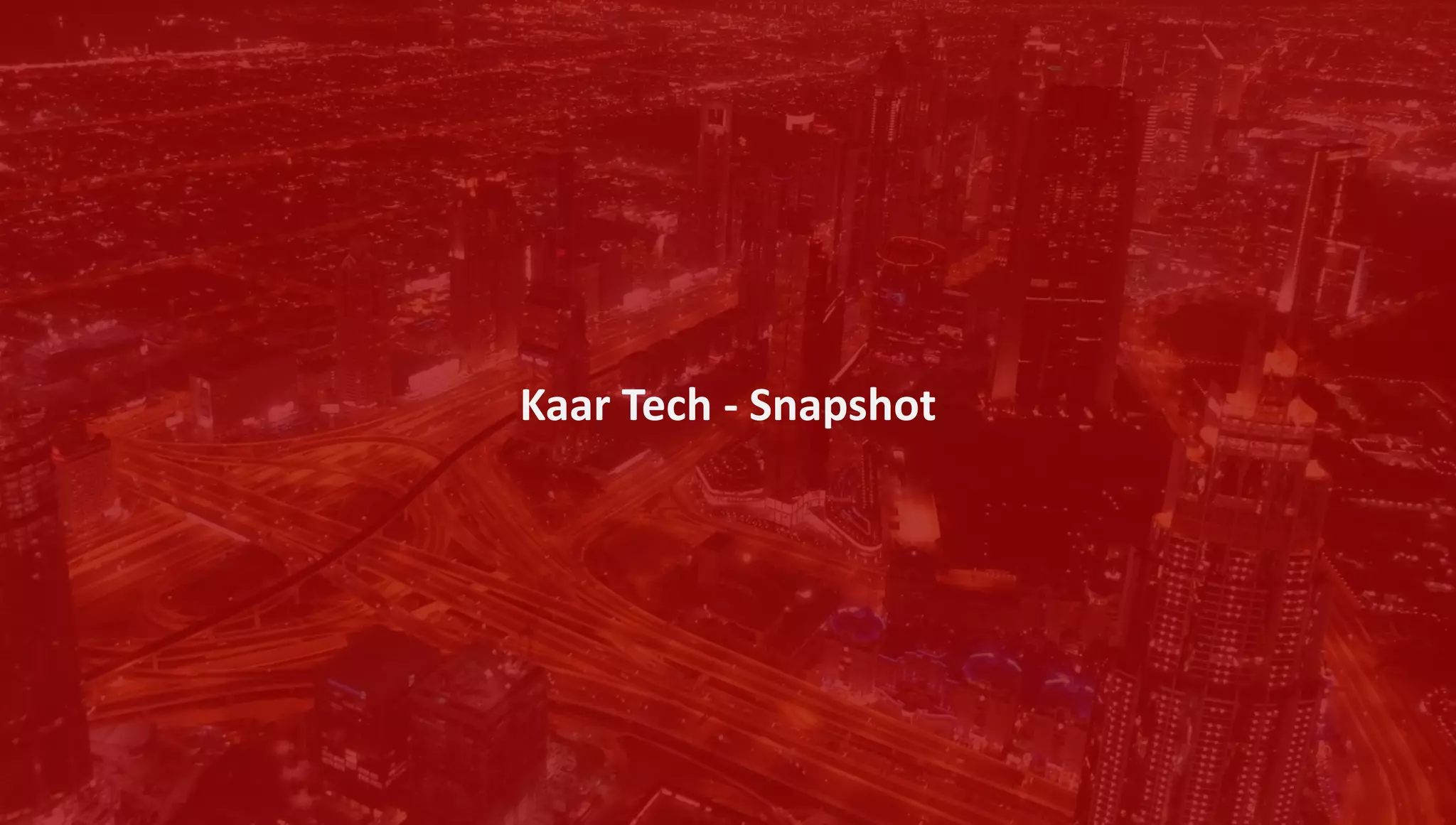 Kaar Tech Product portfolio - UAE | PDF