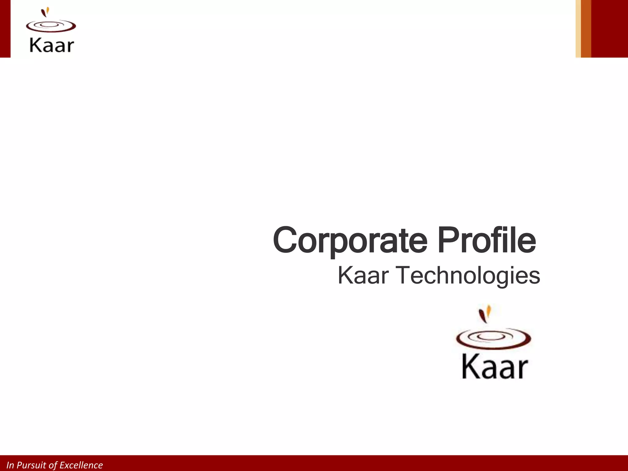 Kaar technologies corporate profile | PPTX