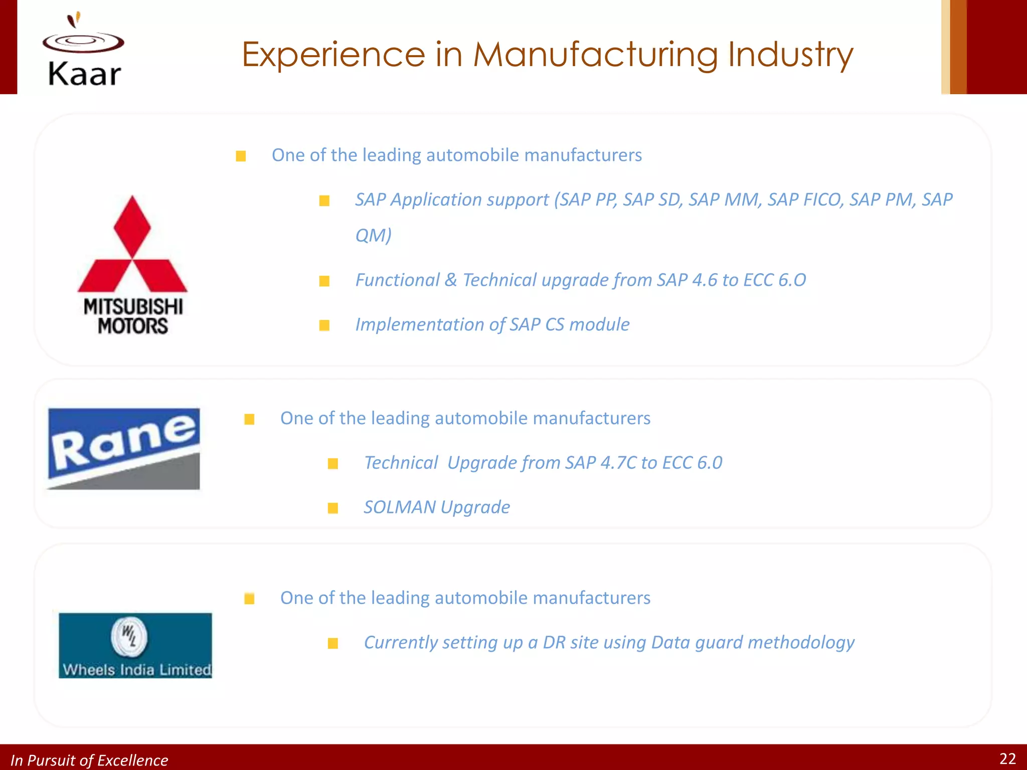 Kaar technologies corporate profile | PPTX