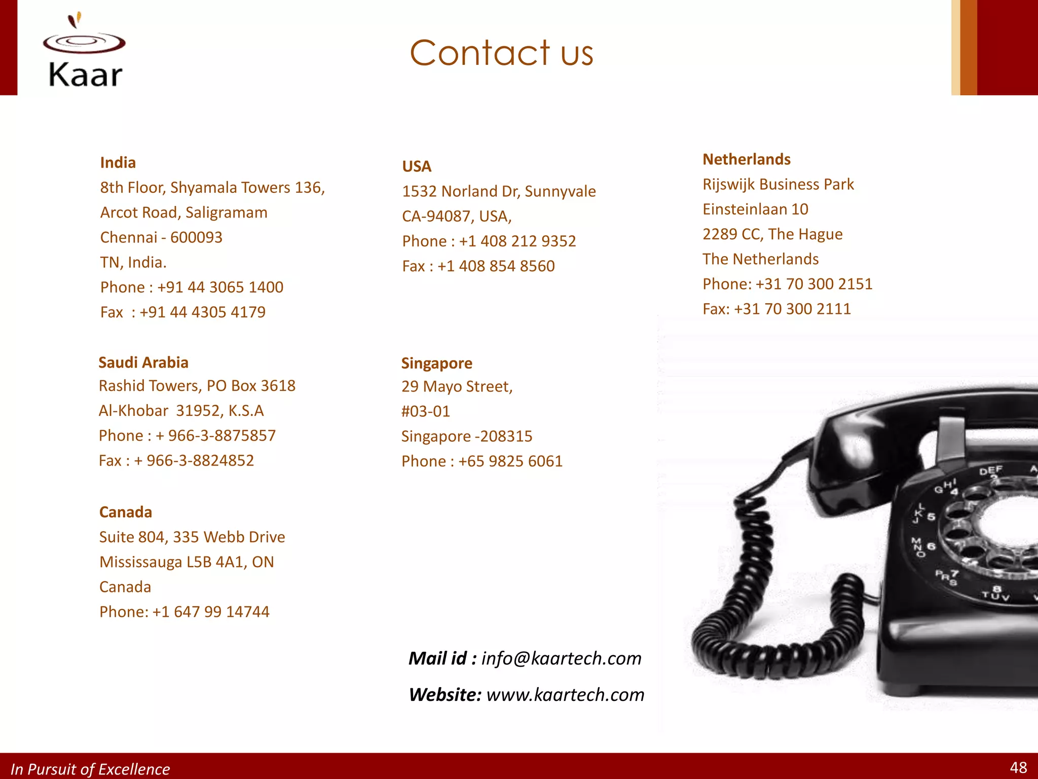 Kaar technologies corporate profile | PPTX