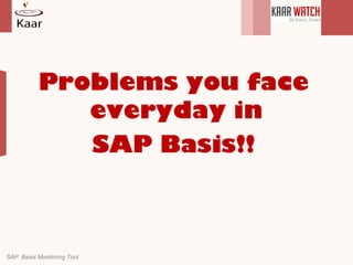 SAP Certified Basis Monitoring Tool | PPT