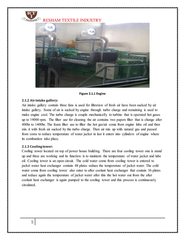 Report Of Spinning Mill (Resham textile industry limited) | DOCX