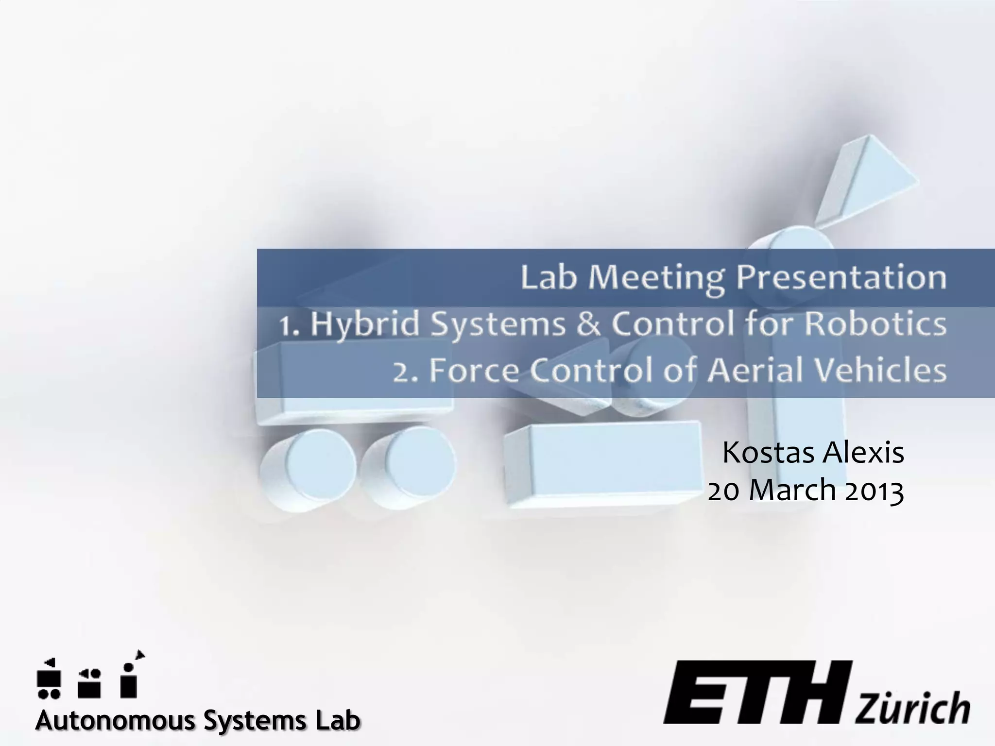 ASL Lab Meeting Presentation 20/3/2013 | PPT