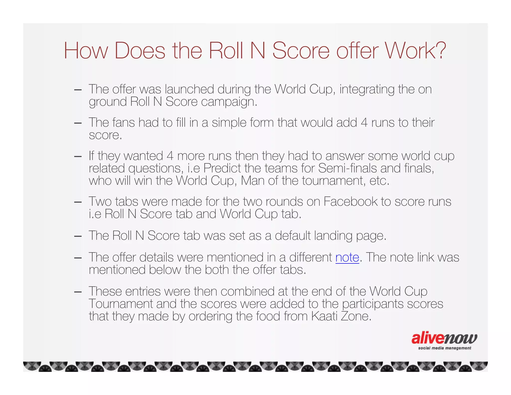 Case Study - Kaati Zone Roll n Score campaign | PDF