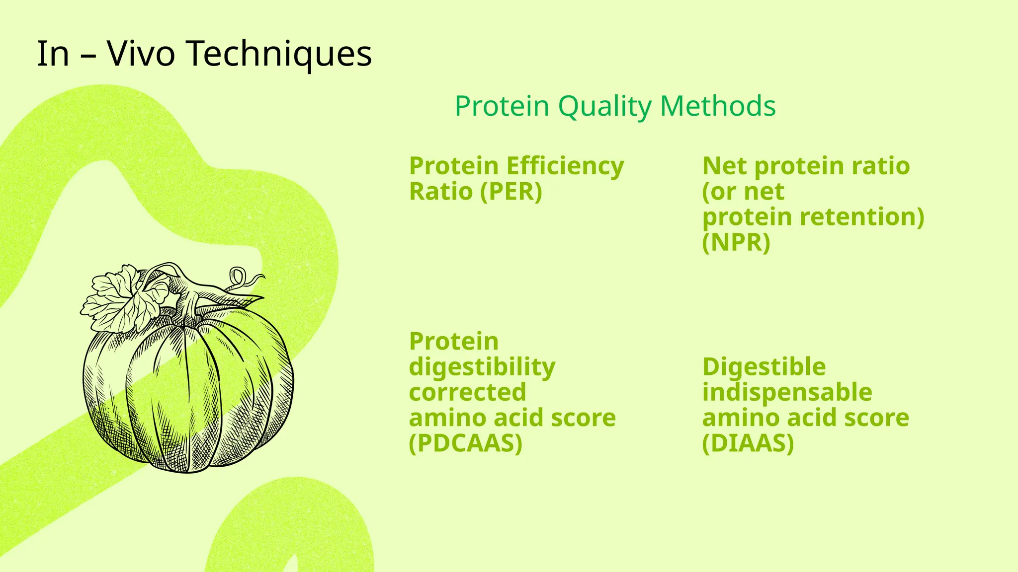 Protein Quality of Foods: An Overview of In Vivo Techniques | PPTX