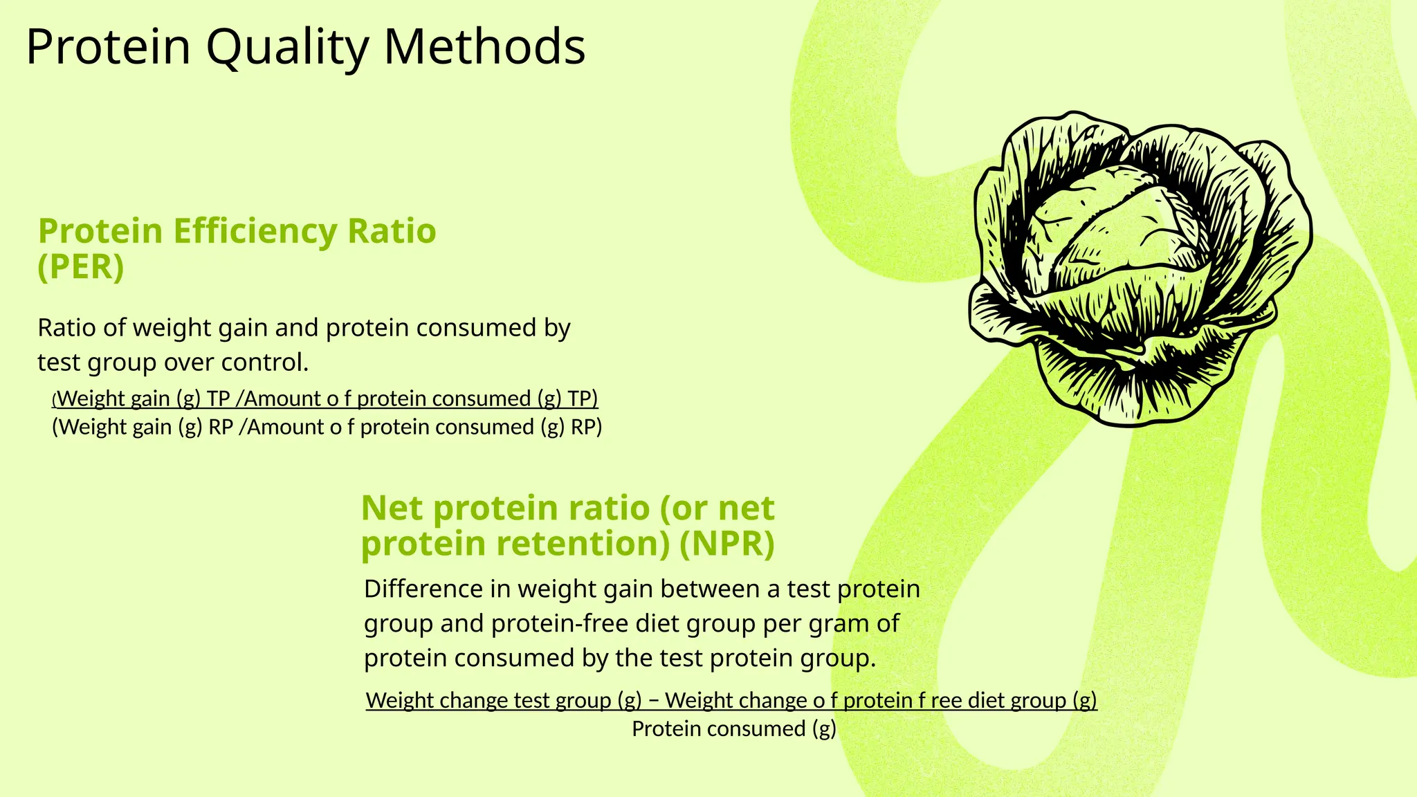 Protein Quality of Foods: An Overview of In Vivo Techniques | PPTX