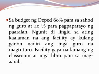 Kabalintunaan sa sistema ng edukasyon sa pilipinas | PPT