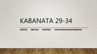 Kabanata 29-34 | PPT