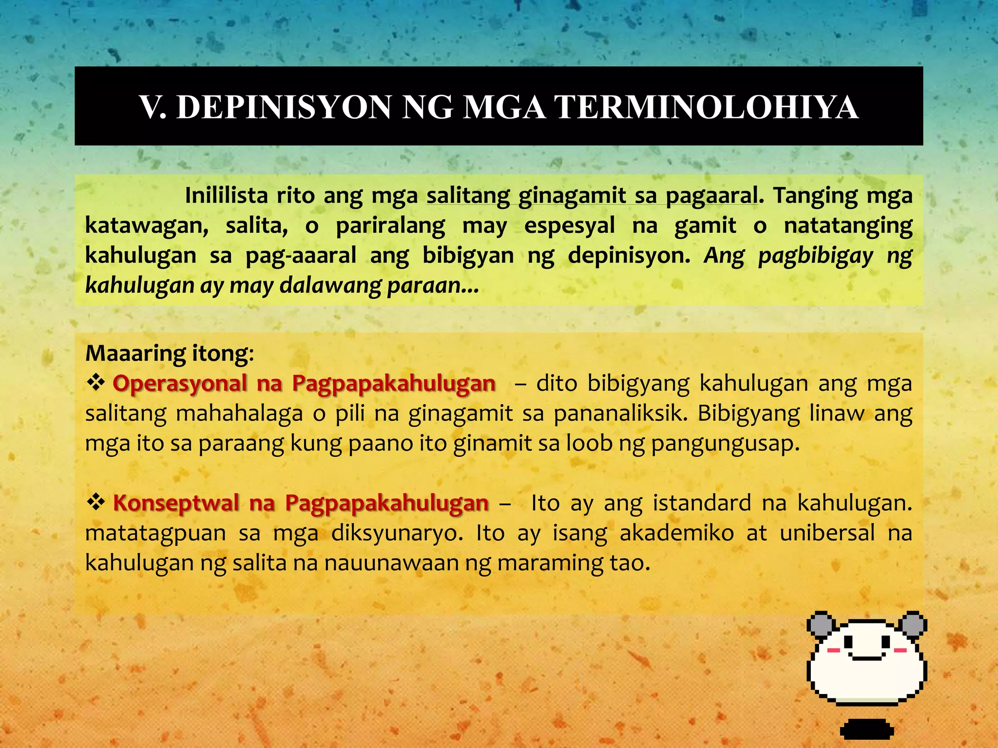Kabanata 1 sa pananaliksik (suliranin at kaligiran) | PPTX