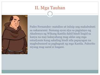 Padre Fernandez El Filibusterismo